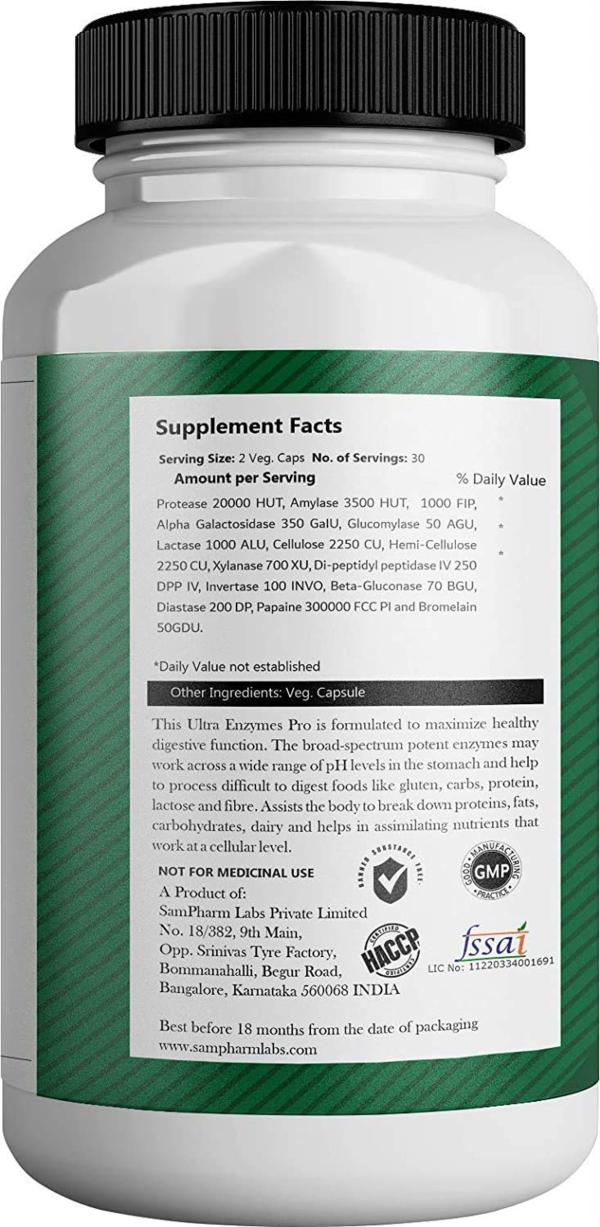 Sam Health Ultra Enzymes Plus - 60 Capsules - JioMart