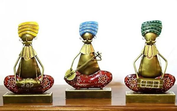SMAART CRAAFTS Retro Mooch Musicians Statue Table Decor | Anti Rust ...