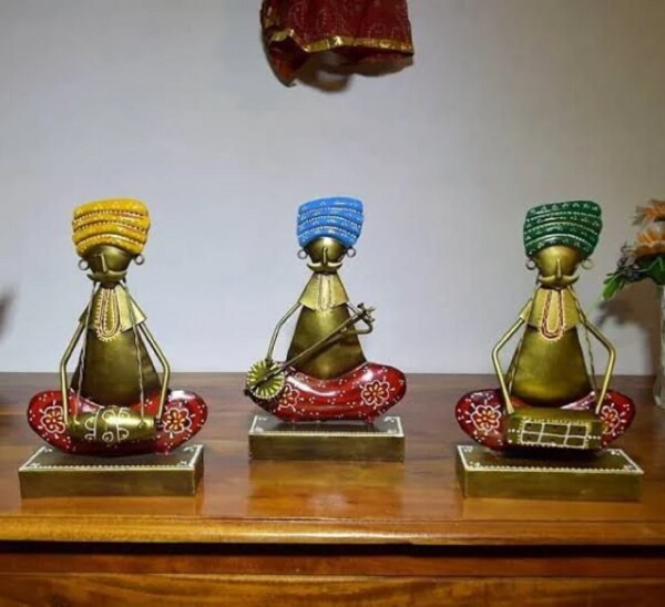 SMAART CRAAFTS Retro Mooch Musicians Statue Table Decor | Anti Rust ...