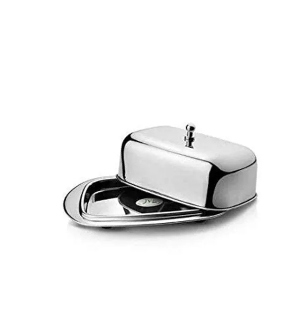 JVL Stainless Steel Butter Box With Lid 500ml - JioMart