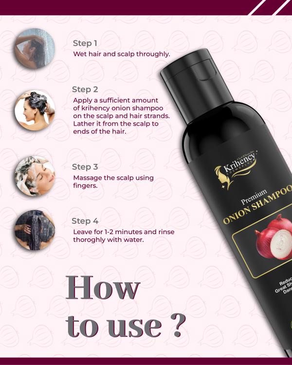 Krihency Cosmoplus Red Onion Hair Shampoo, Supports Healthy Hair Growth ...