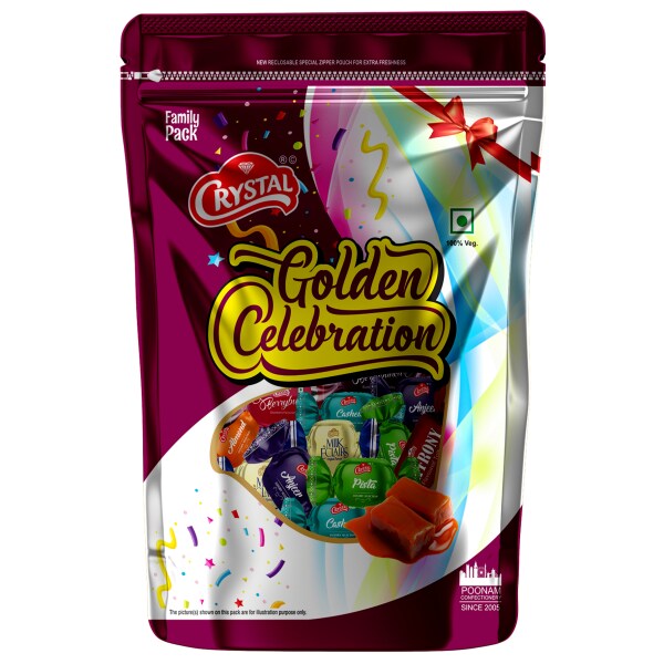 CRYSTAL Golden Celebration Toffee 50 Chocolate Pack Of 1 - JioMart