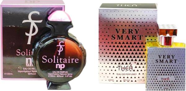Aa Aromas Solitaire And Very Smart Eau De Parfum For Men And Women, 75 Ml Each (Pack Of 2) - JioMart