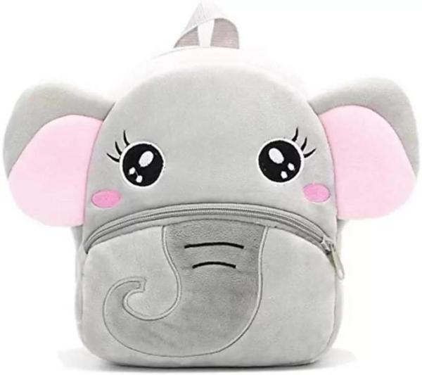 KIDSJOYToyju Multicolor Cotton Small Elephant Soft Backpack, 10 L - JioMart