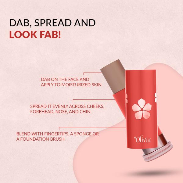 Olivia Instant Waterproof Seamless Makeup Stick SPF 25 Dusted Mocha 09 ...