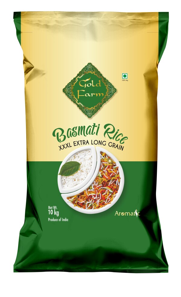 Gold Farm XXXL Premium Steam Basmati Rice (10kg) - JioMart