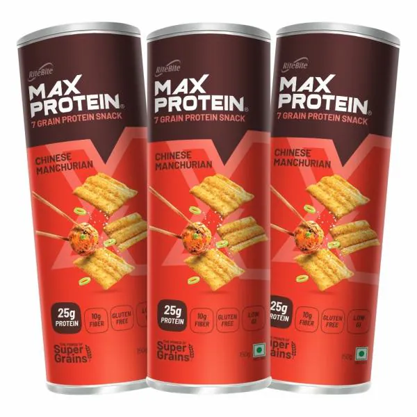 Max Protein Chinese Manchurian Protein Chips, Pack of 3 150g each - JioMart