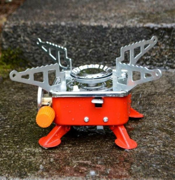 KATHIYAWADI Portable Gas Stove Square-Shaped Gas Butane Burner Camping ...