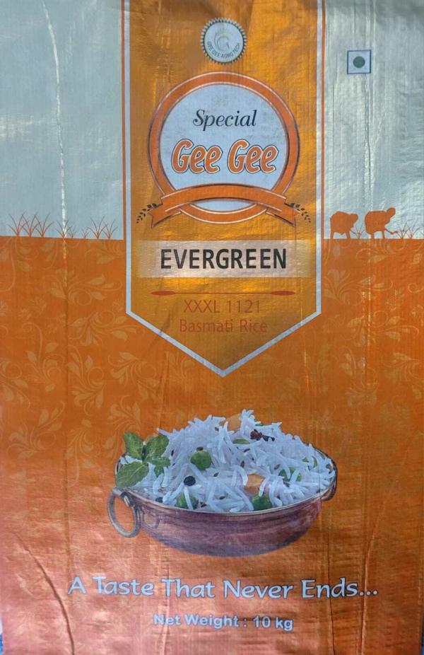 SPECIAL GEE GEE EVERGREEN 10KG 1121 BASMATI RICE - JioMart