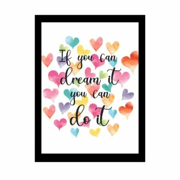Gathari Inspirational/Motivational Wall Abstract Poster Dreamer Art ...