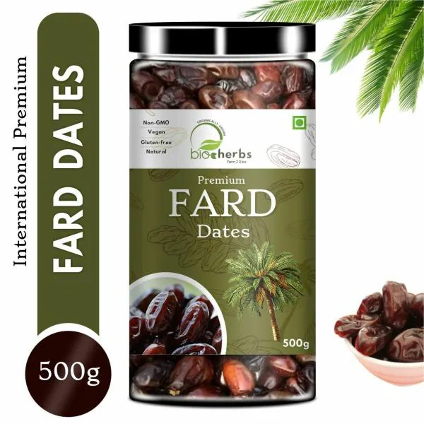 Bioherbs Natural Premium Fard Dates for Weight Management (Rich in ...
