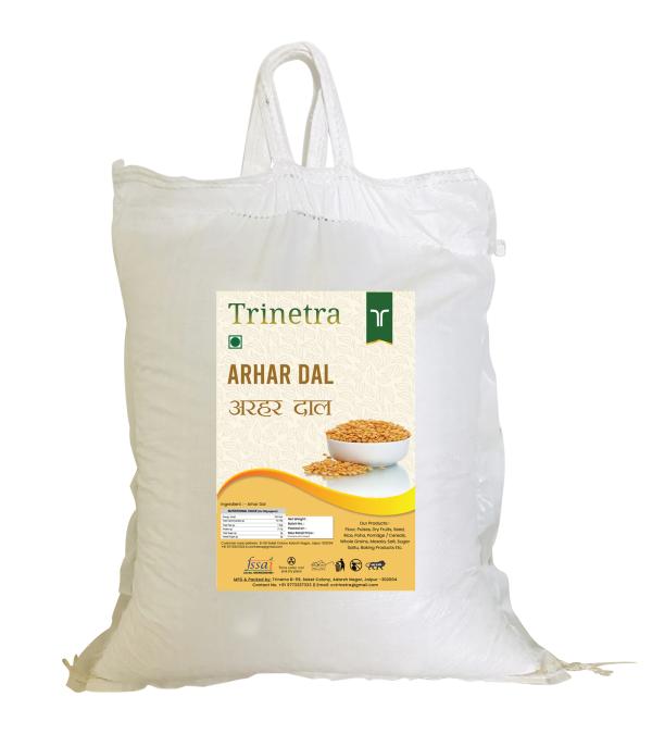 Trinetra Best Quality Arhar Dal (Split Pigeon Peas) -5Kg (Packing) Toor ...