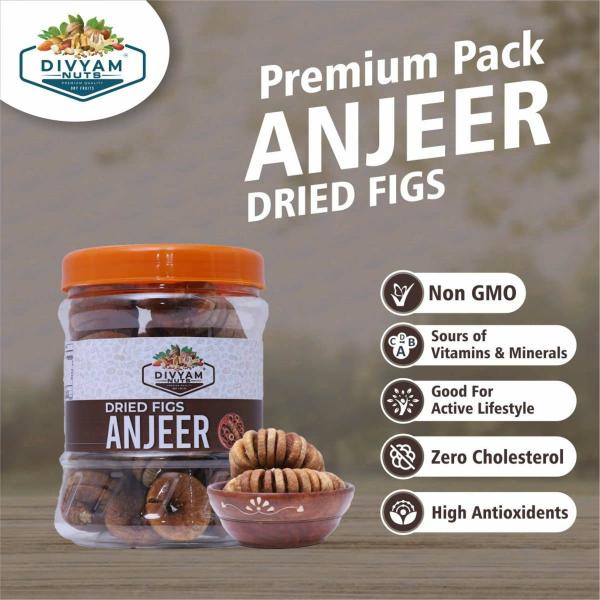Divyam Nuts Natural Dried Figs, 500 G - JioMart