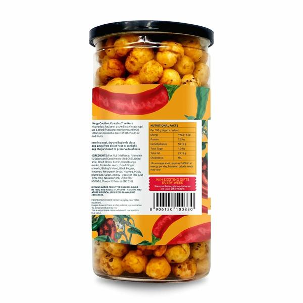 Farmley Peri Peri Roasted & Flavored Makhana Jar 180 g (Pack of 2, Each ...