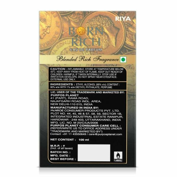 Riya Born Rich Eau De Perfume Blended Rich Fragrance l 100 Ml l - JioMart