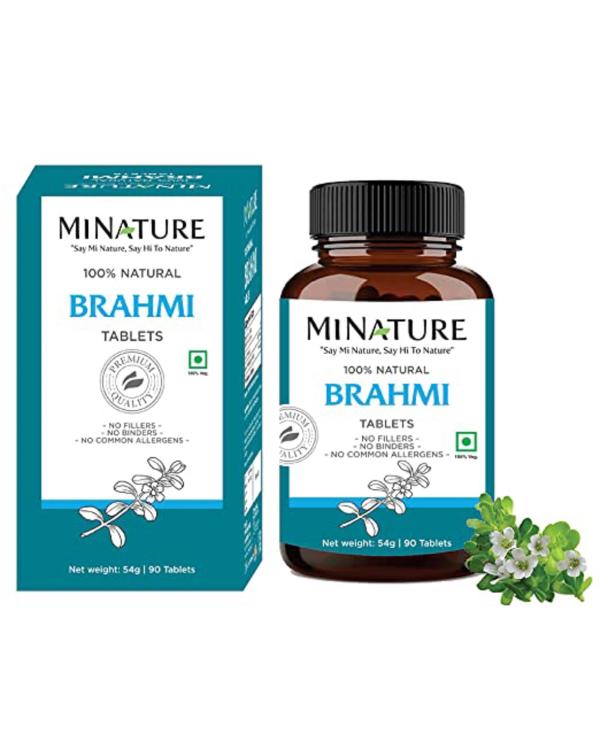 MINATURE Herbal Bacopa Monnieri Brahmi Tablets - 90 Tablets - JioMart