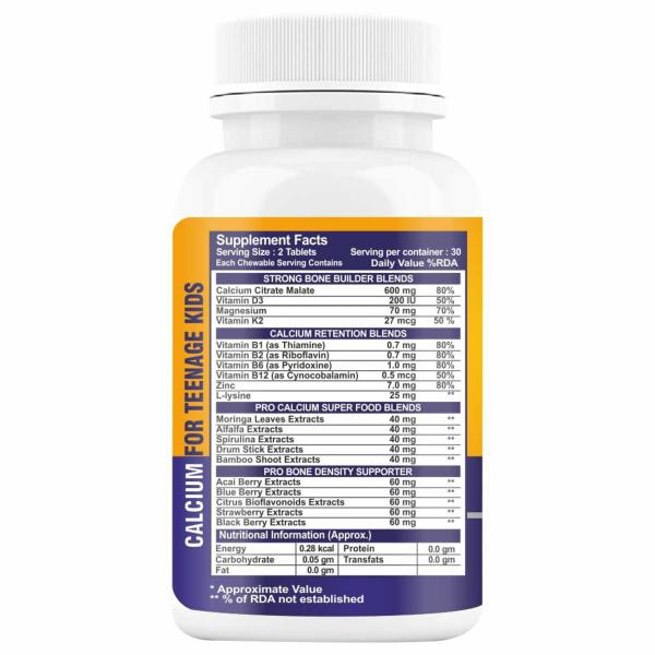 Immunescience Calcium Tablets For Kids - 90 Tablets - JioMart