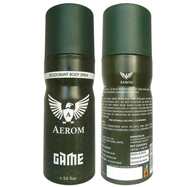 Aerom Game Deodorant Body Spray For Men, 150ml (Pack of 1) - JioMart