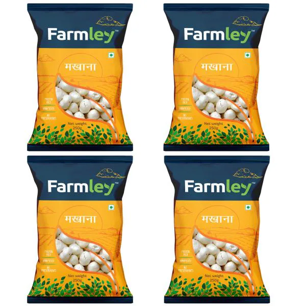 Farmley Lotus Seed Makhana Foxnut 100 g Each (Pack of 4) - JioMart