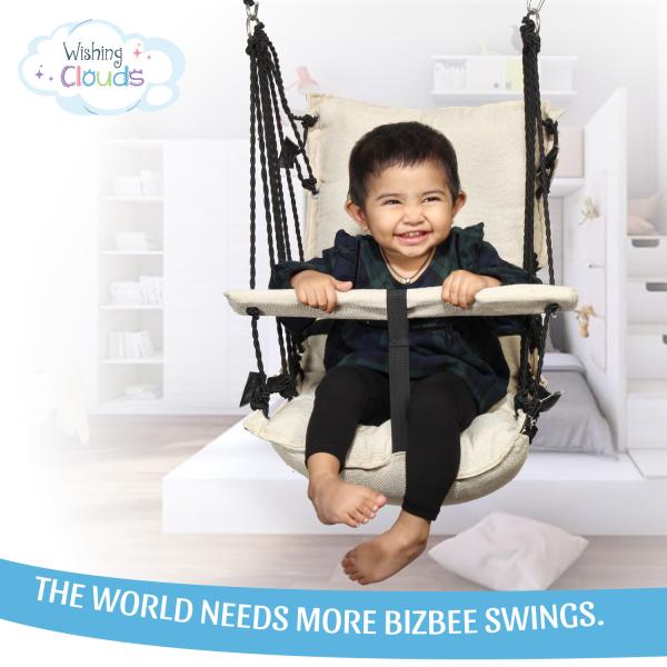 Wishing Clouds Swing for Baby, Uyyala for Kids 1-5 Years (Piccolo Jute ...