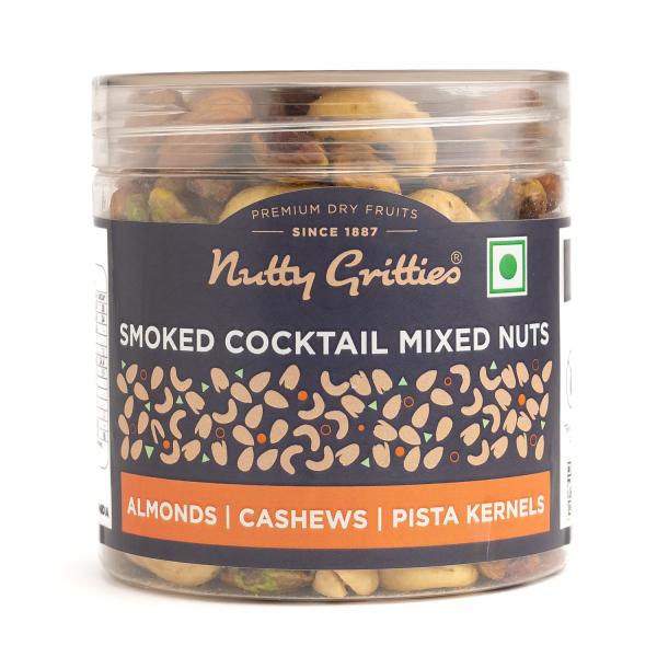 Nutty Gritties Smoked Cocktail Nut Mix - 220g | Almonds, Cashew Nuts ...