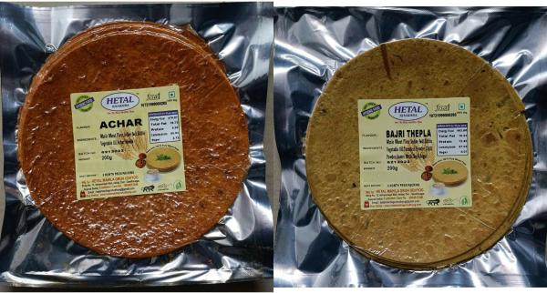 Hetal Khakhra Achar And Bajri Khakhra, 200 G Each Pack Of 2 - JioMart