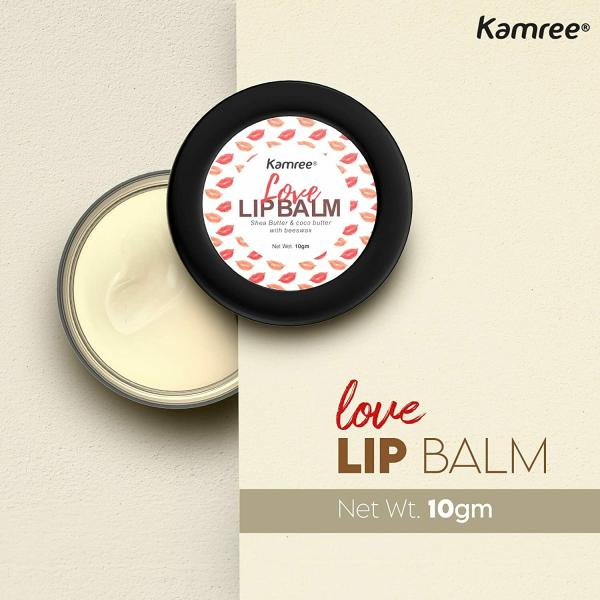 Kamree Love Lip Balm (10g) with Shea Butter, Coco Butter, Essential ...