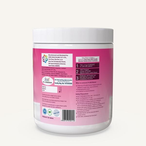 Pro360 Women Butterscotch Flavoured Health Supplement Protein Powder ...