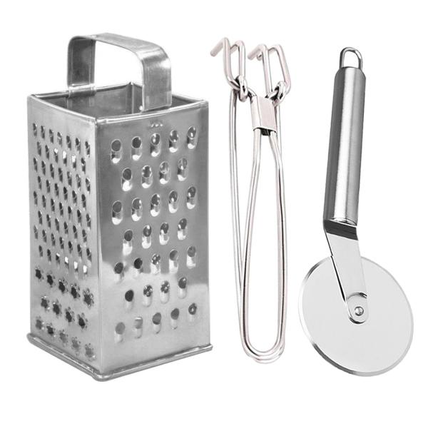 DreamBasket 8 in 1 Grater/Slicer & Pakkad & Pizza Cutter for Kitchen ...