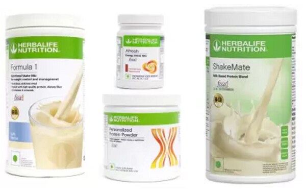Herbalife Kulfi Shake + Afresh Lemon + Shakemate + Protein powder 200gm ...