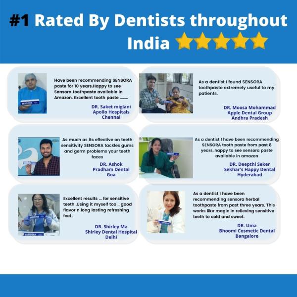 SENSORA Herbal Sensitivity Relief Toothpaste with Rapid Relief Formula ...