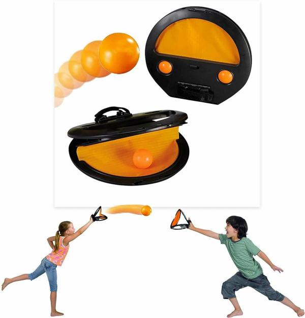 Sanjary Multicolor Plastic Catch And Throw Ball Outdoor Game Sports Set ...