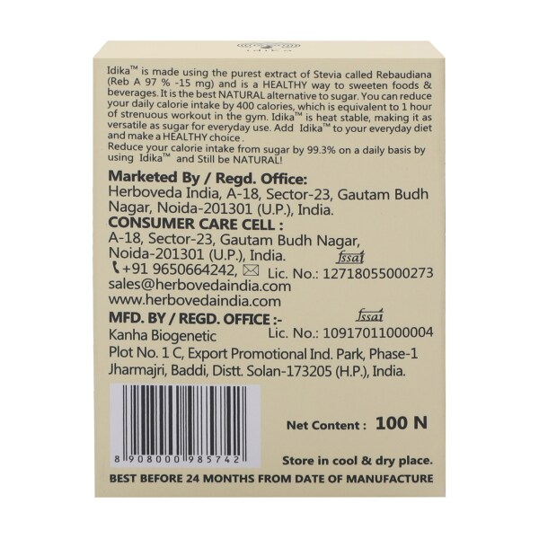 Idika Stevia 100 Tablets - Sugar free (Pack of 3) - JioMart