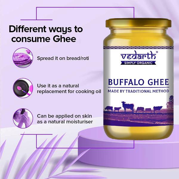 Indian Buffalo Ghee 500ml Made by Hand Churned Method - Rich Taste ...