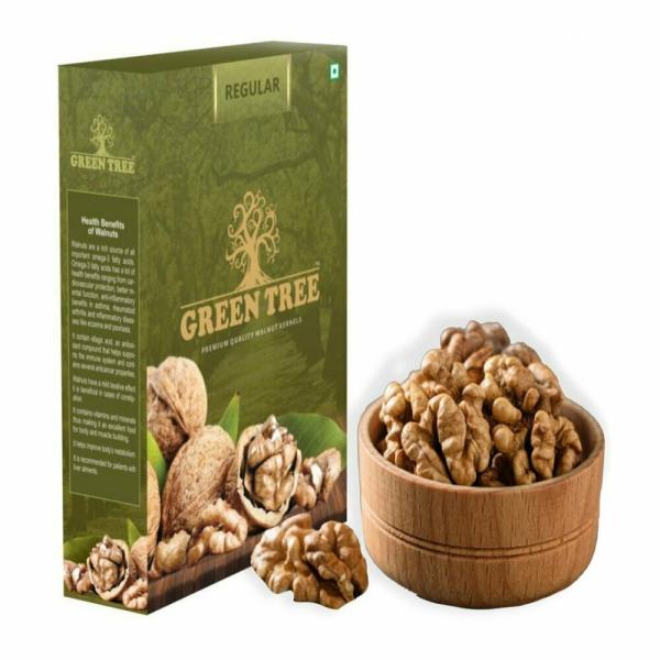 Green Tree Regular Premium Kashmiri Walnut Kernels, Walnut Without Shell/ Akhrot Giri 250g - JioMart