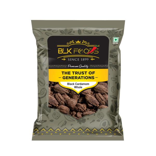 BLK Foods Daily Black Cardamom Whole (Badi Elaichi Sabut) 100g - JioMart