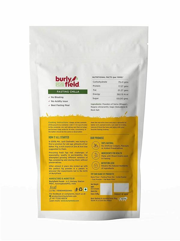 BURLY FIELD 100% Natural Chilla Combo |Ragi Chilla+ Fasting Chilla ...