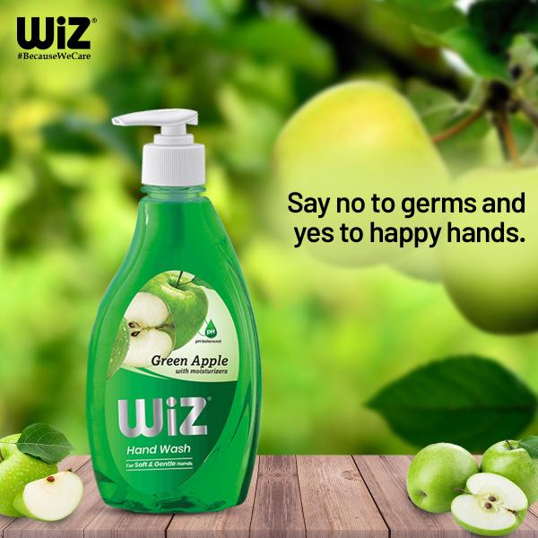 WiZ pH-Balanced Extra Moisturizing Green Apple Hand Wash with ...