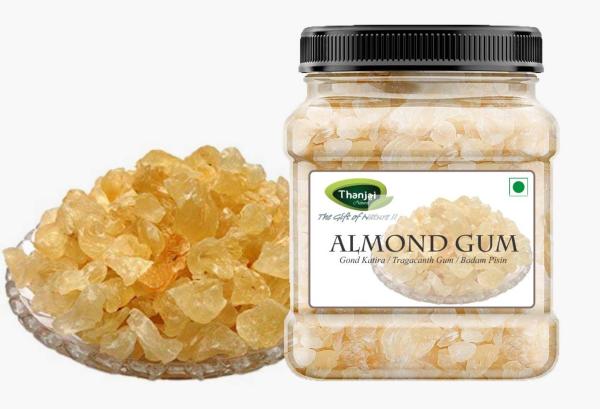 Thanjai Natural Almond Gum / Gond katira 2500g Jar / BADAM Pisin ...