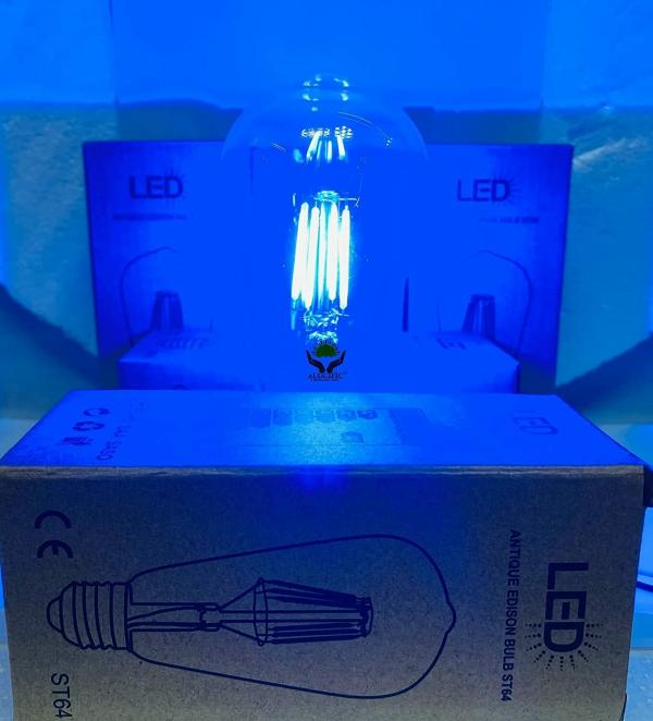 ALUCIFIC 4W E26/27 Medium Base Blue LED Filament Bulb - JioMart