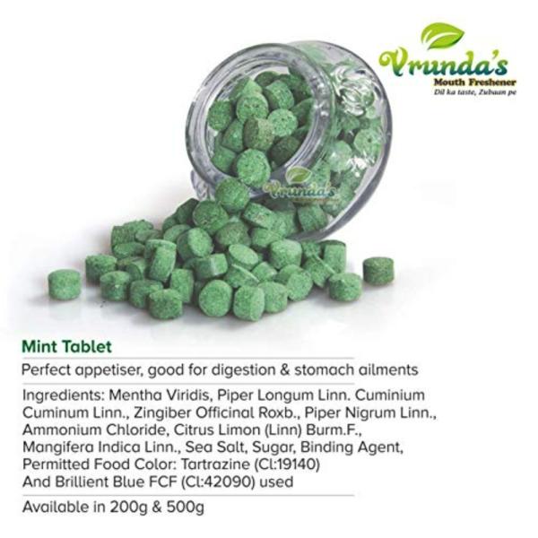 Vrunda's Digestive Pudina Vati Hajmola Candy Pachak Goli Mint Tablet ...