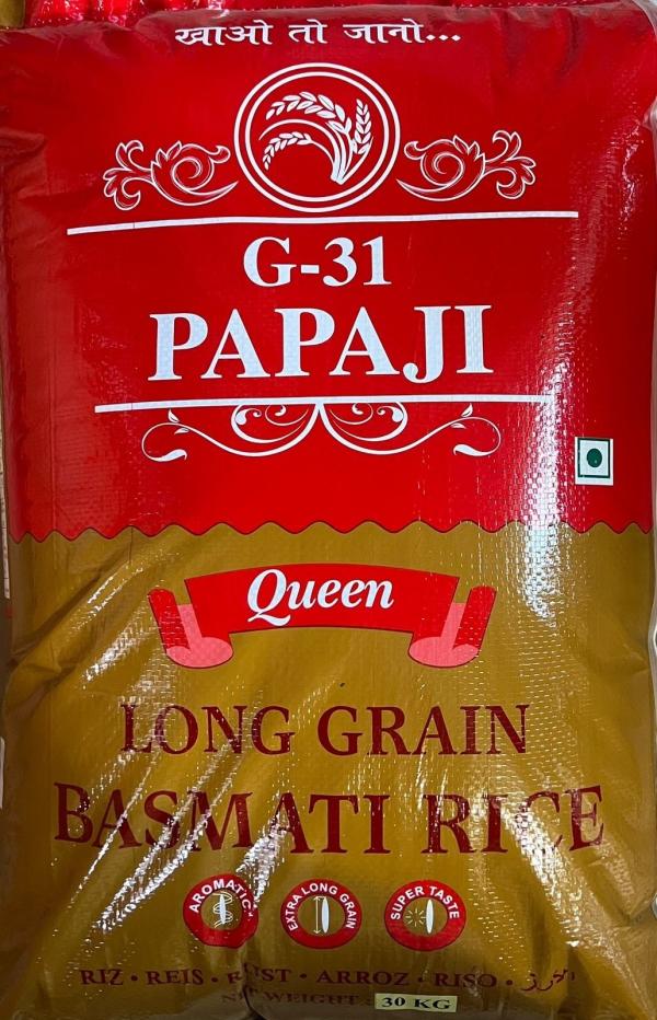 G - 31 PAPA JI Queen Rice | Dubar | 30 KG - JioMart