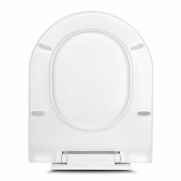 ELEGANT CASA Colour White A-11 Sleek Design Soft-Closing PP Round ...