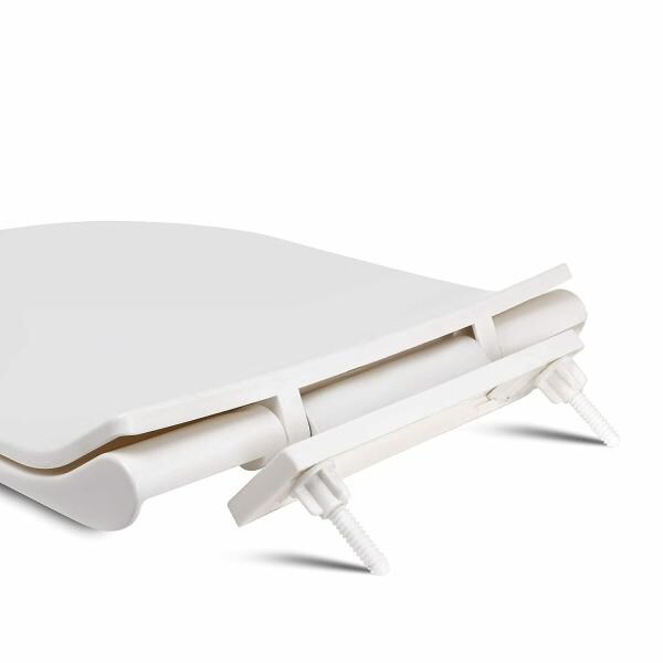 ELEGANT CASA Colour White A-11 Sleek Design Soft-Closing PP Round ...