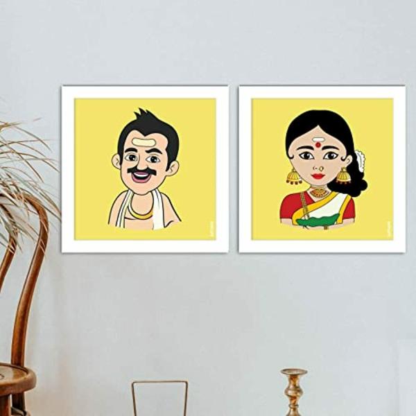 Gathari Framed Posters for Room Decoration Wall Art Painting, Framed ...