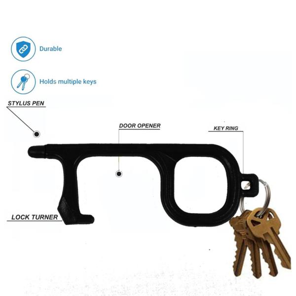 StealODeal Black Virus Protection No Touch Stylus Key Chain - JioMart
