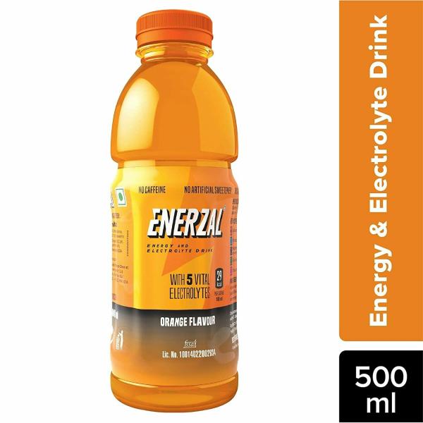 Enerzal Energy Drink Orange Flavour Liquid 500ml (Pack of 6) - JioMart