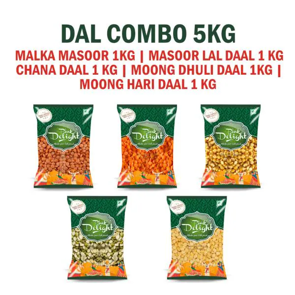Pink Delight Daal Combo | Malka | Masoor Daal | Chana Daal | Hari Daal ...