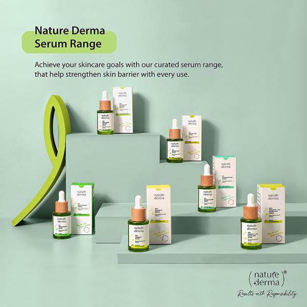 Nature Derma 10% Vitamin C Serum with Natural Biome-Boost To Reduce ...