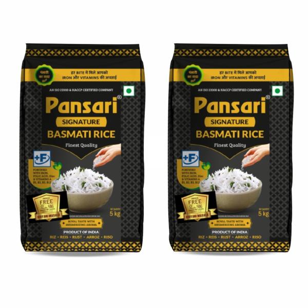 Pansari Great Taste and Pure Aroma | Long Grain Basmati Rice - 10 KG ...